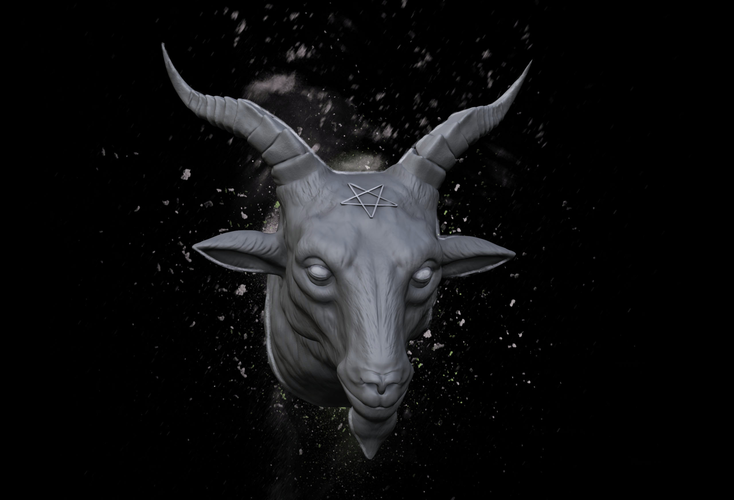 👹 Baphomet Head Pack・ STL File for ・Cults