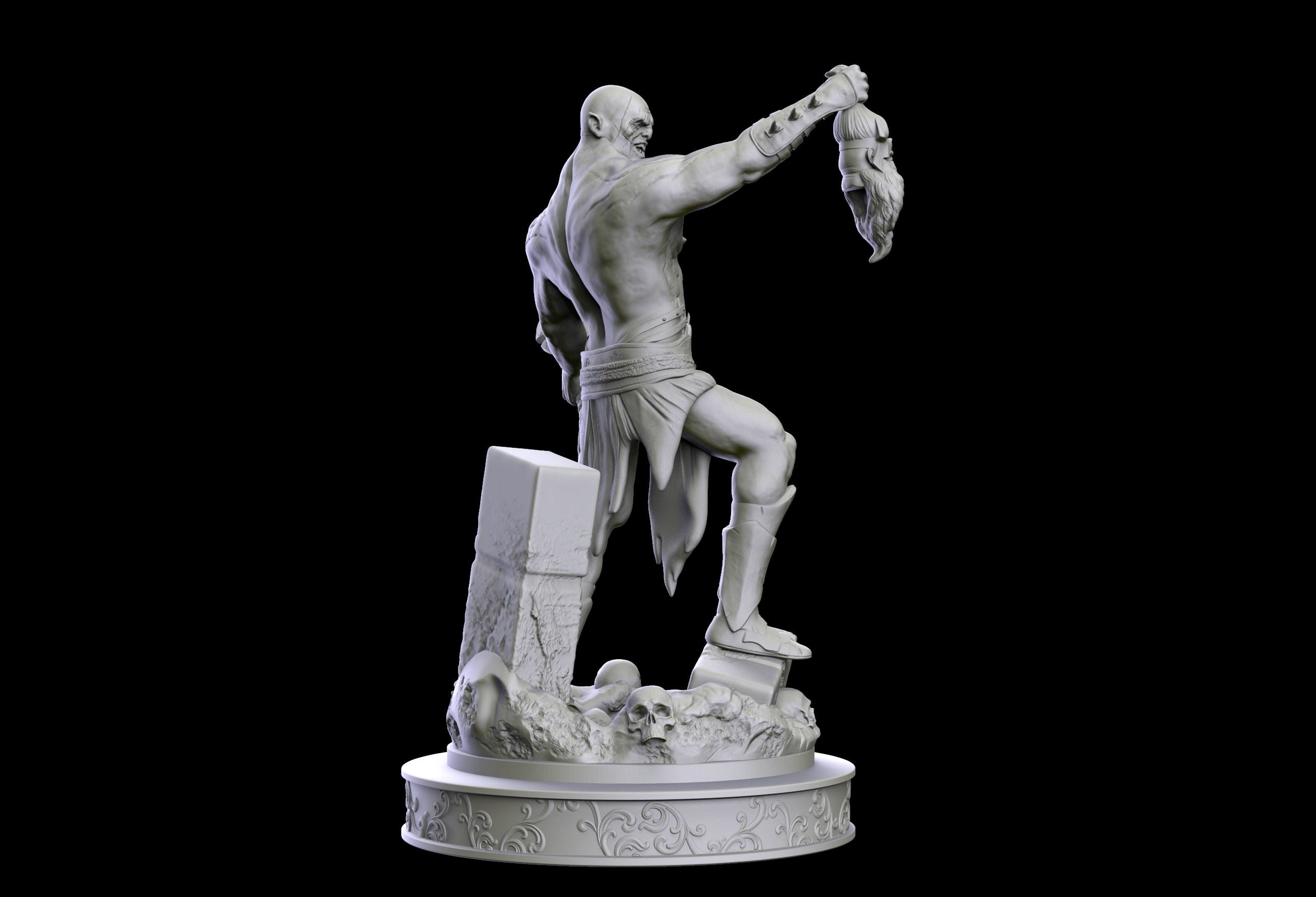 3D file AZOG Decaptation of King Thror (Update 2023) 🤴 ・3D printing ...