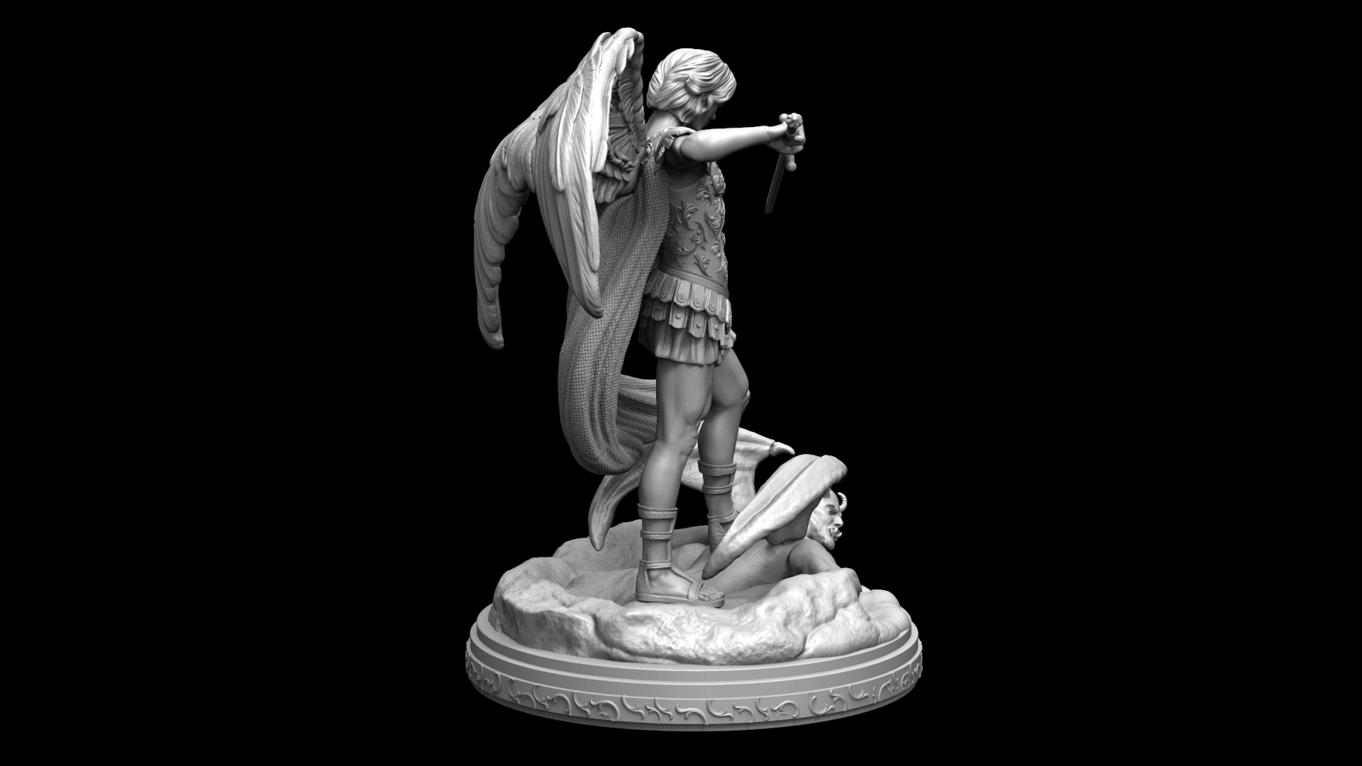 STL file St Michael Archangel 👼 (OBJ)・Model to download and 3D print・Cults