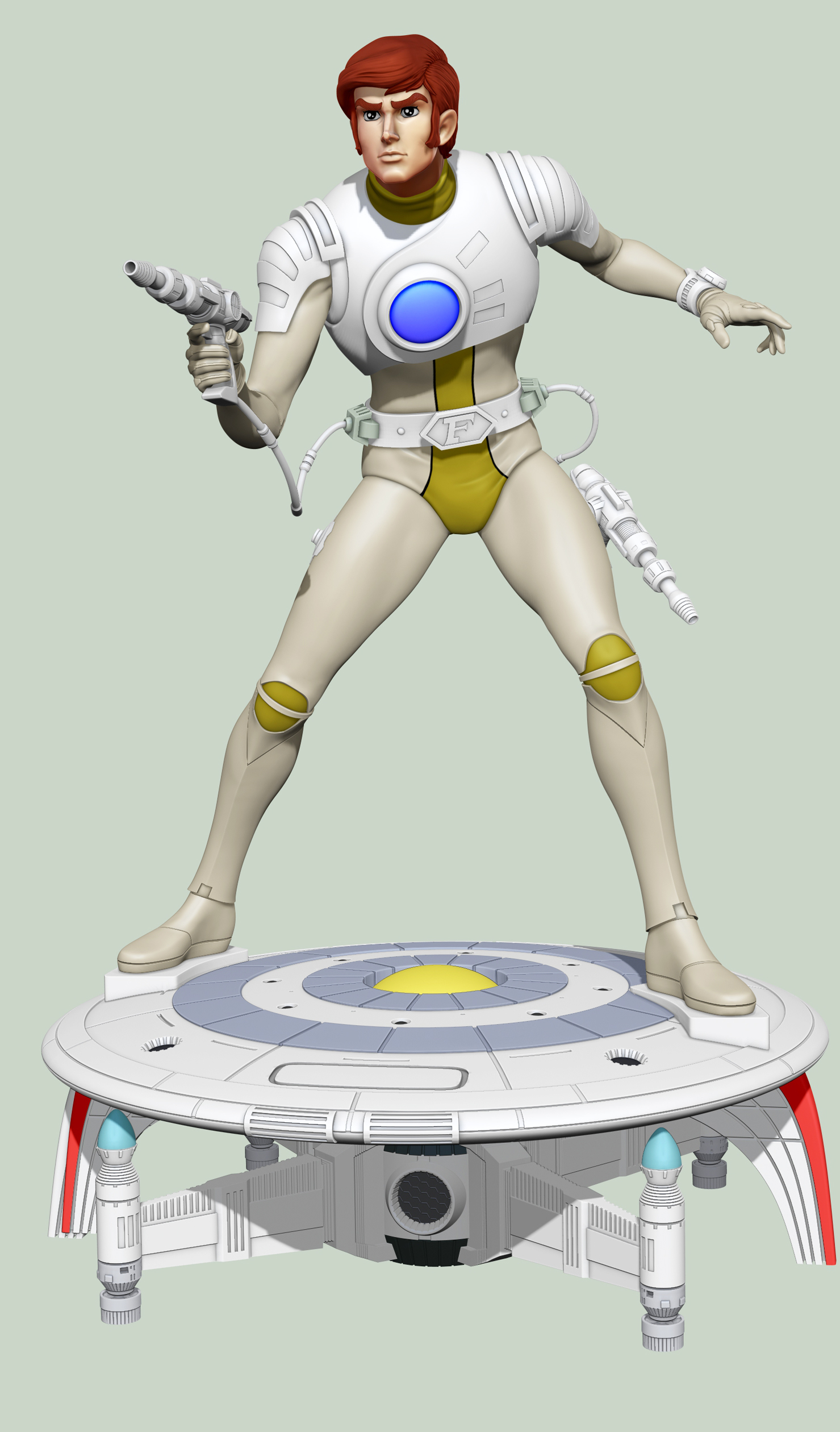 STL file Captain Future - Capitaine Flam 🔮 ・Template to download and 3D ...