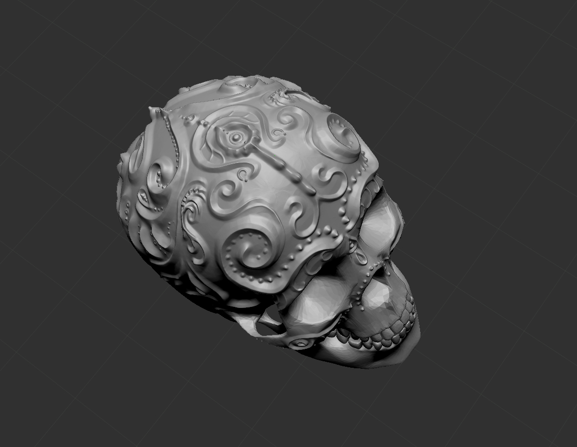 3D file Sugar Skull for Halloween Decoration 💀 ・3D printer model to ...