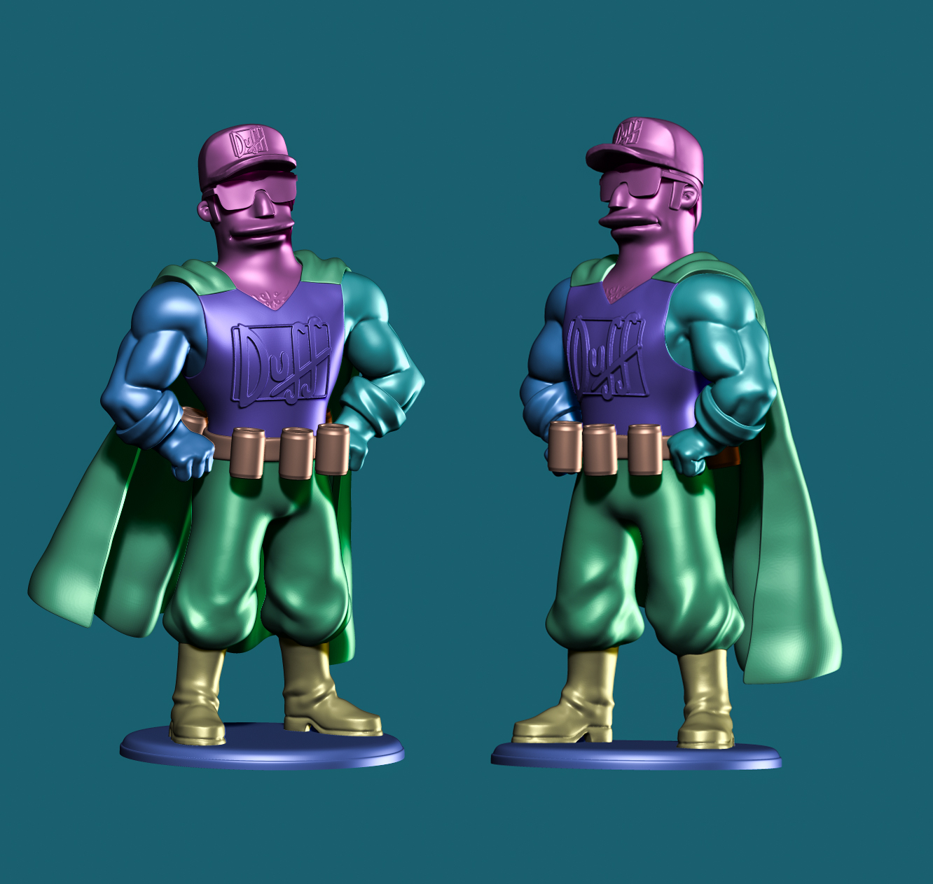 Fichier STL DUFFMAN SIMPSON 🎨・Design à télécharger et à imprimer en 3D ...