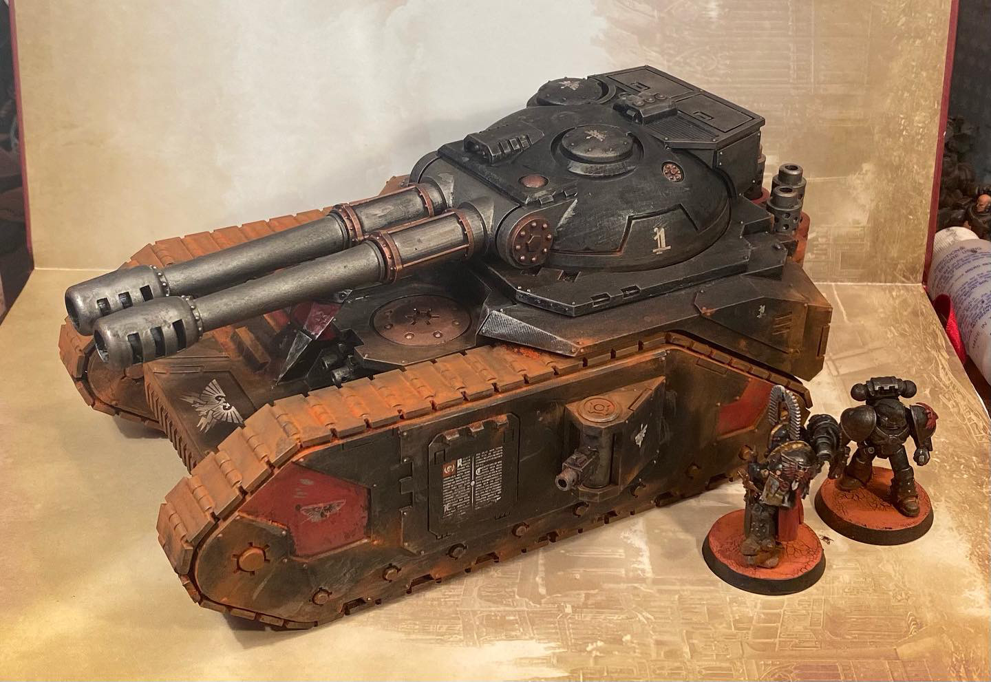 3D printable Lupercal Super Heavy Tank • made with Anycubic Mono・Cults