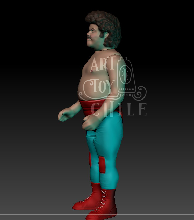 🆓 nacho libre kenner action figure 3,75・ OBJ File for ・Cults