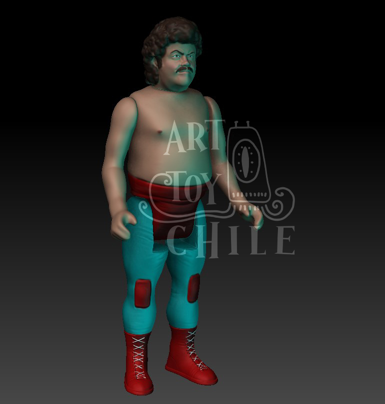 🆓 nacho libre kenner action figure 3,75・ OBJ File for ・Cults