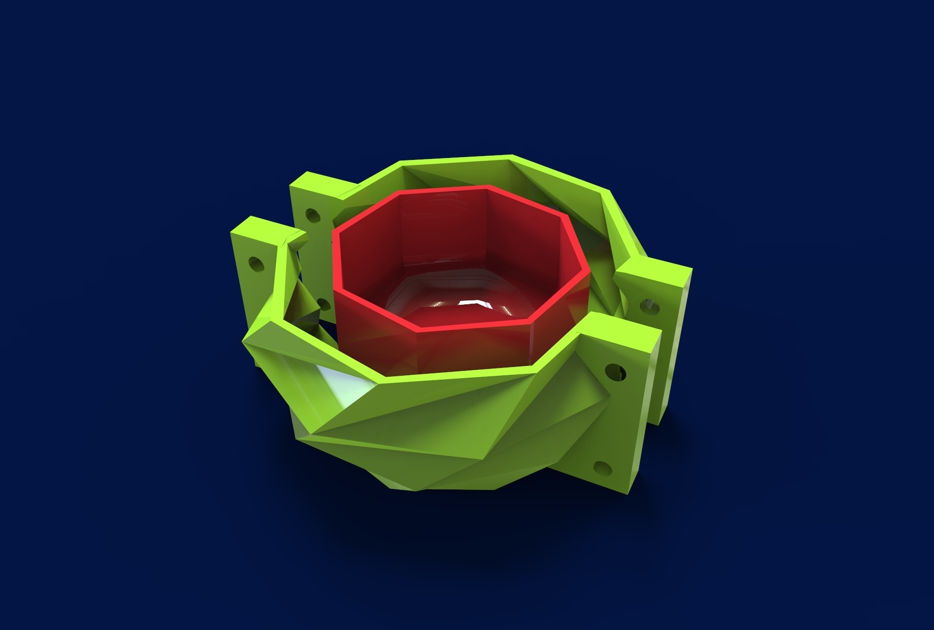 Free STL file polygonal pot molds 🪴 ・3D print object to download・Cults