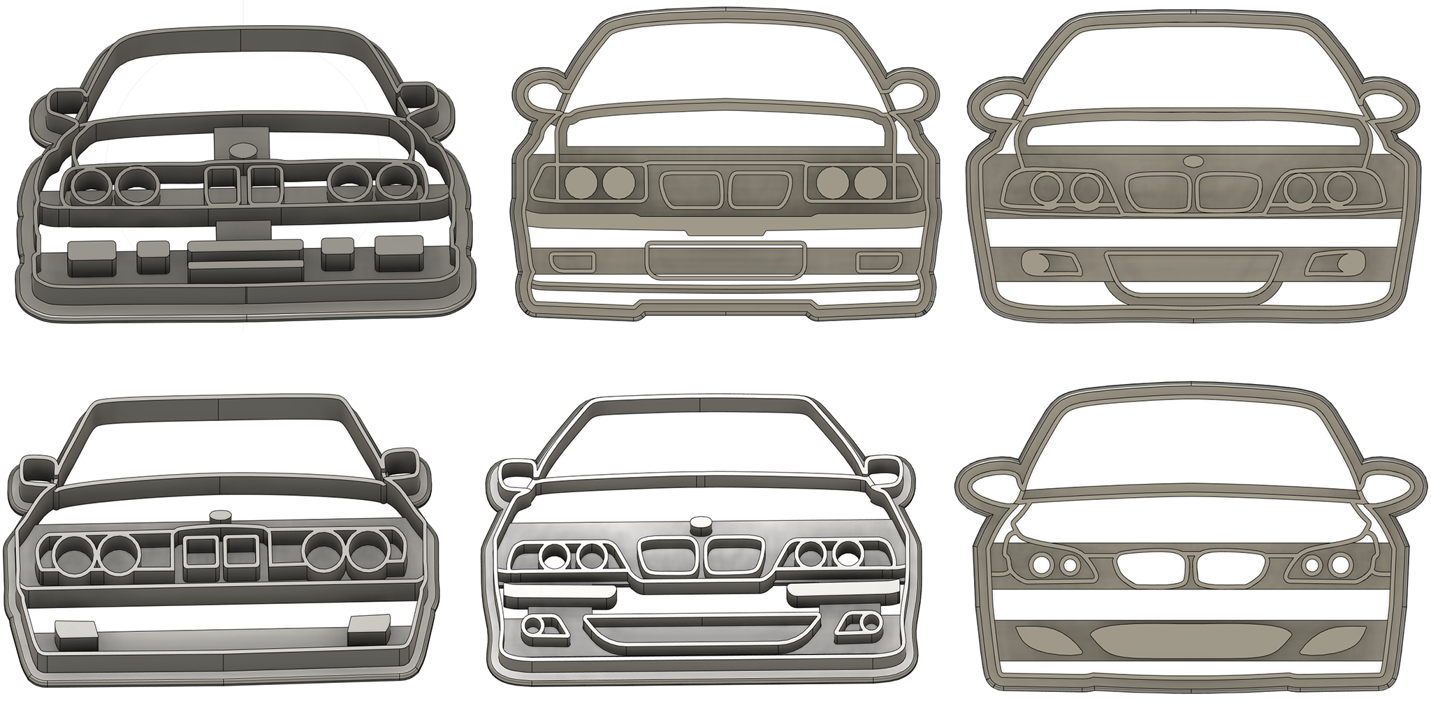 STL file BMW Cookie Cutters 6x 🍪 ・3D printer design to download・Cults