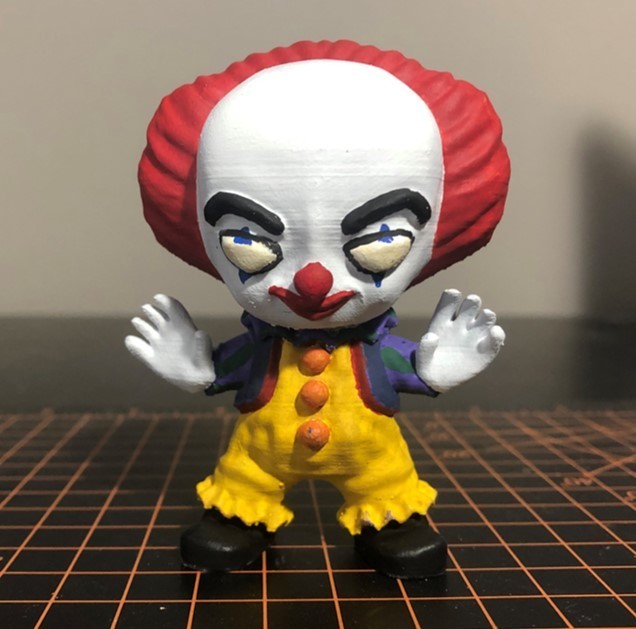 Archivo STL Pennywise Mini - It (1990) 🎃 ・Modelo imprimible en 3D para ...