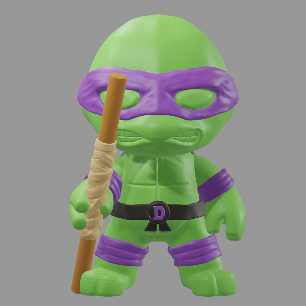 STL file TMNT Donatello 👽 ・3D printable model to download・Cults