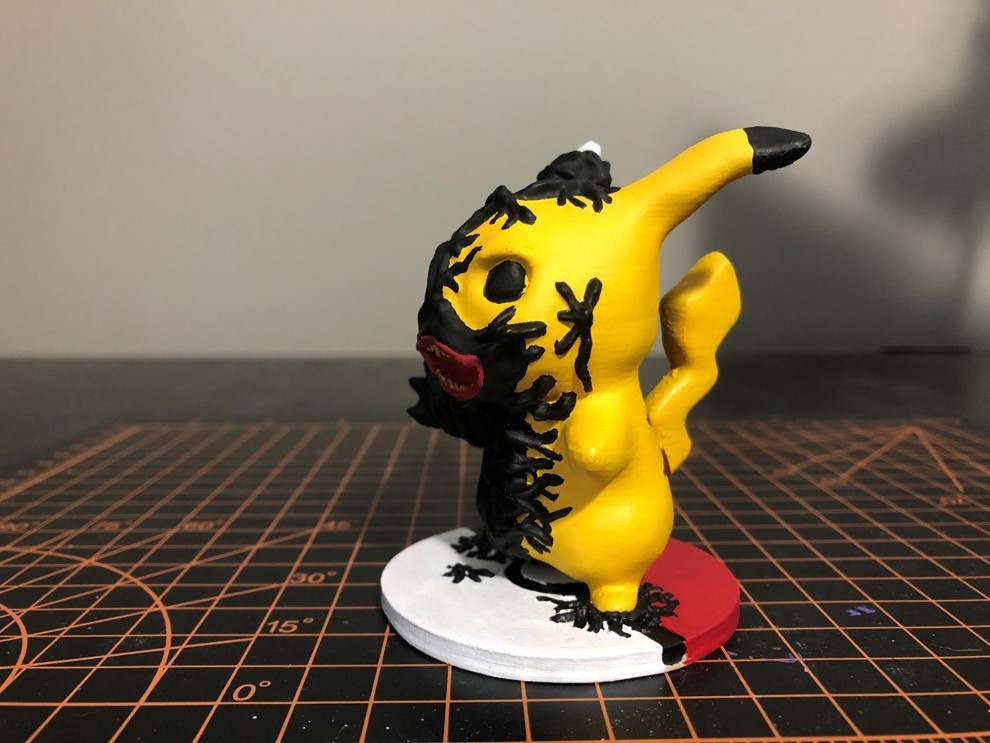 STL file Venom Pikachu 🐉 ・3D printing design to download・Cults