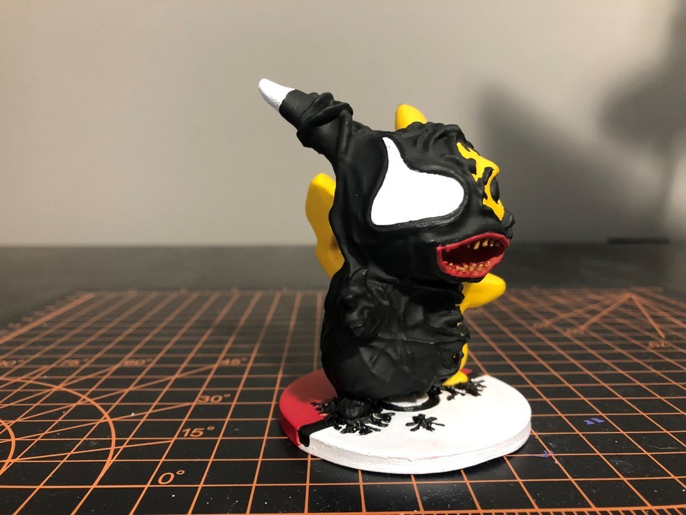 STL file Venom Pikachu 🐉 ・3D printing design to download・Cults
