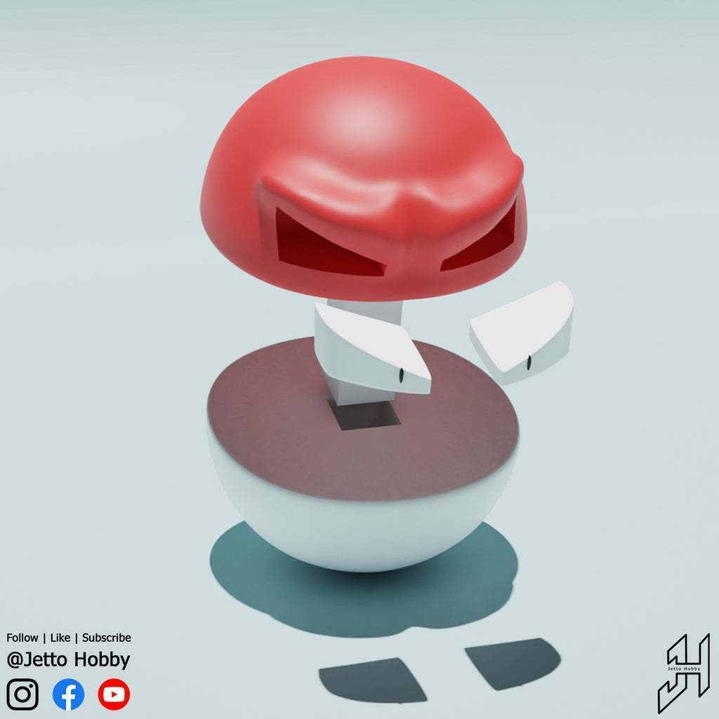 Free STL file Voltorb (1/10 Scale Pokemon) 🐉 ・3D printer model to ...