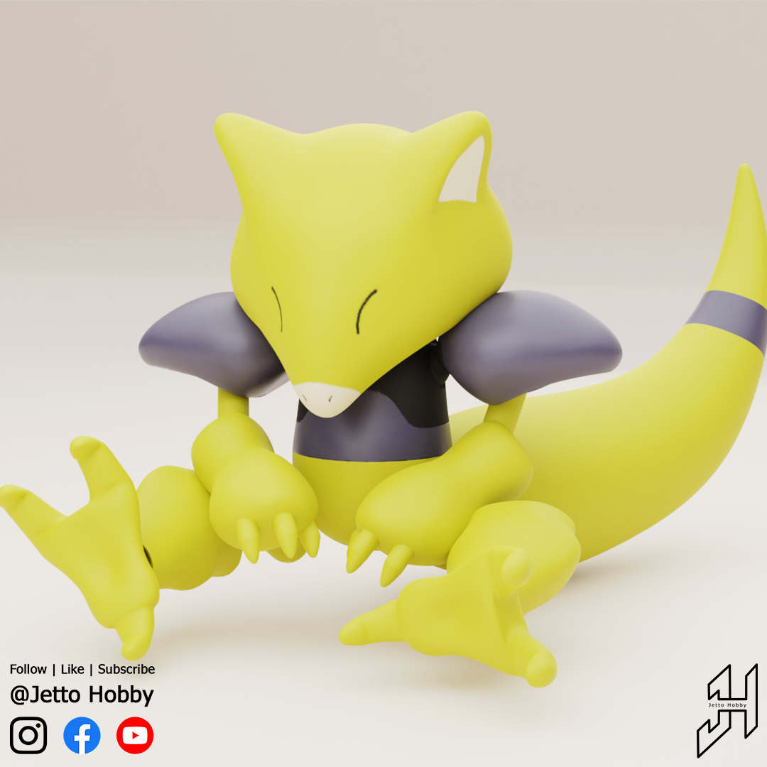 🐉 Abra (1/10 Scale Pokemon)・Free 3D File for ・Cults