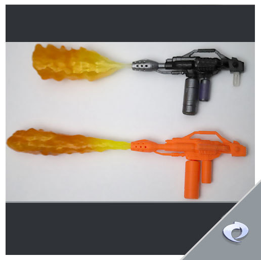 🔥 Toy flamethrower and flame effects・ STL File for ・Cults