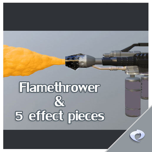 🔥 Toy flamethrower and flame effects・ STL File for ・Cults