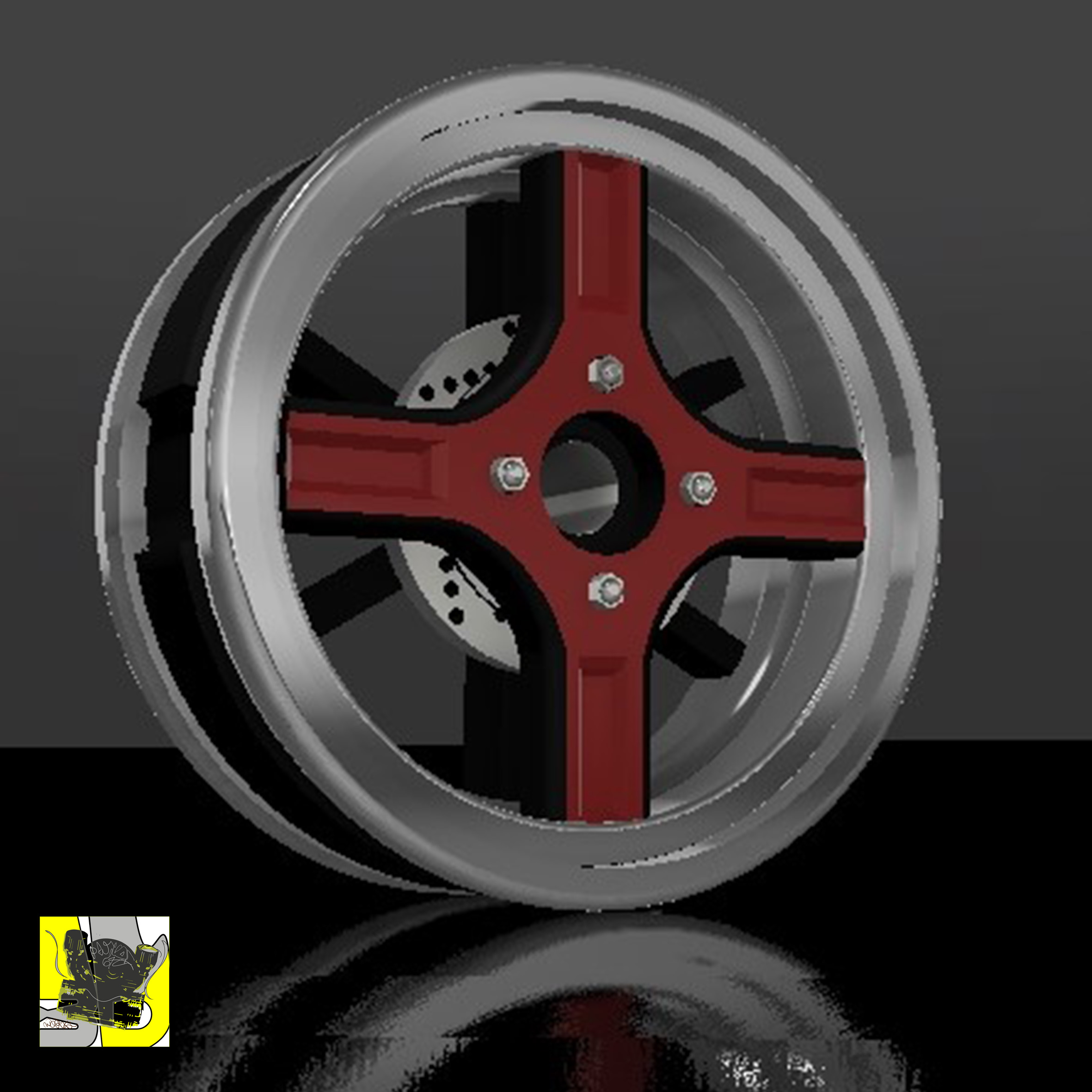 👽 1/64 Scale Rims Replica Advan Retro Drag・Free STL File for ・Cults