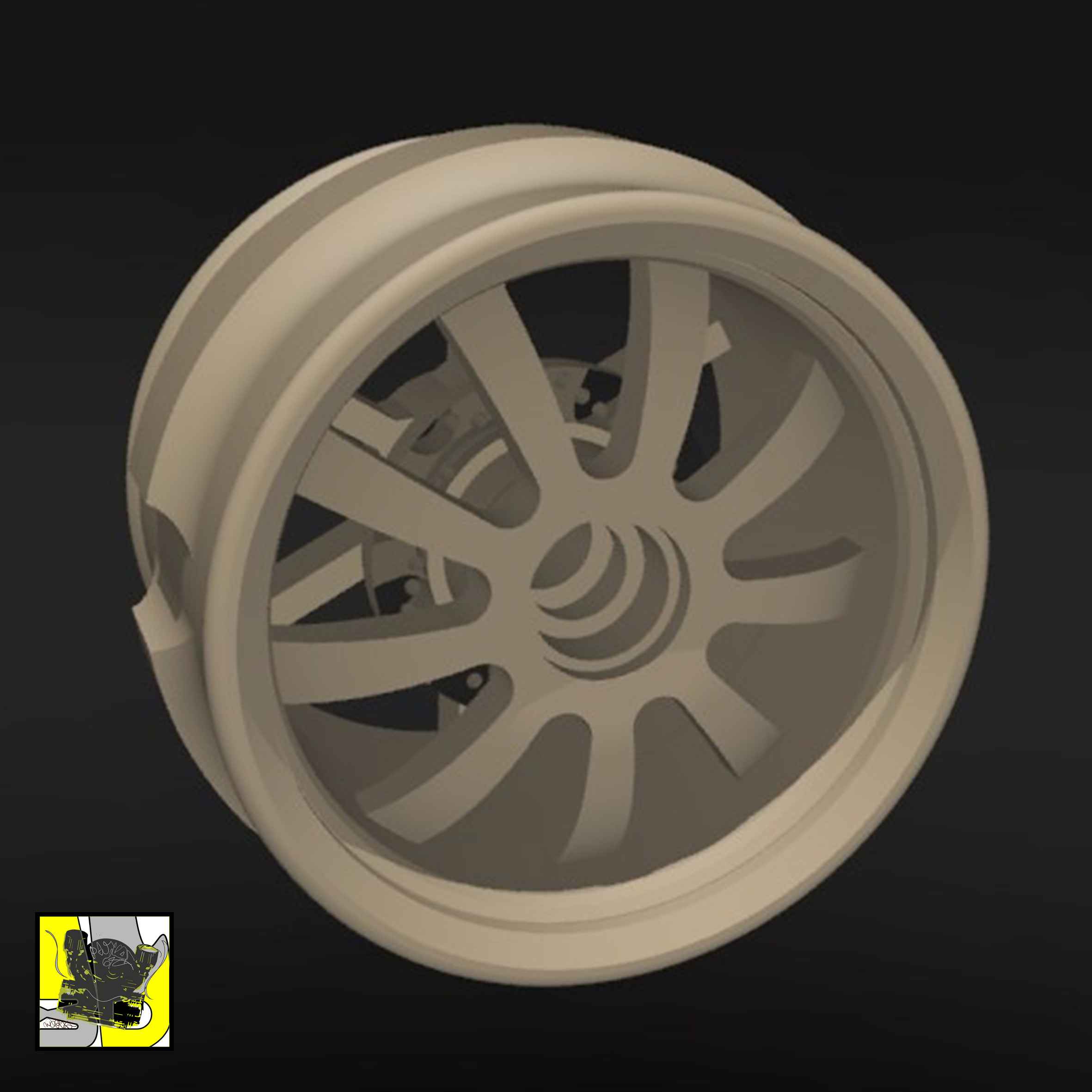 STL file 1/64 Scale Rims 02 👽 ・Model to download and 3D print・Cults