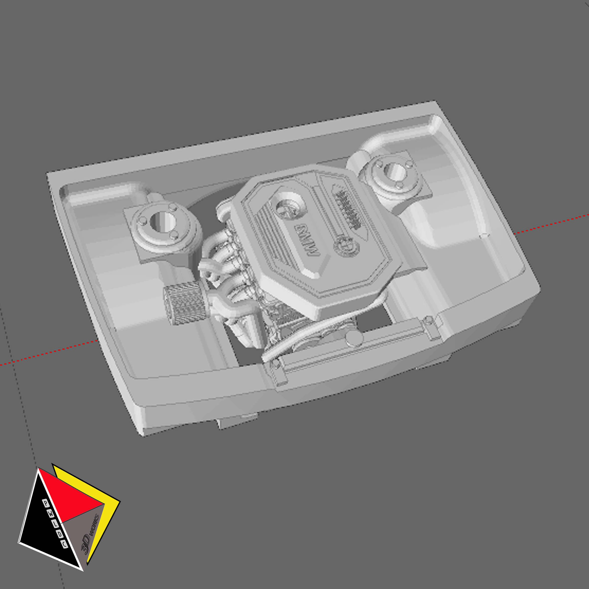 🥵 1/64 Scale B58 Engine Hot Wheels BMW M3・ STL File for ・Cults