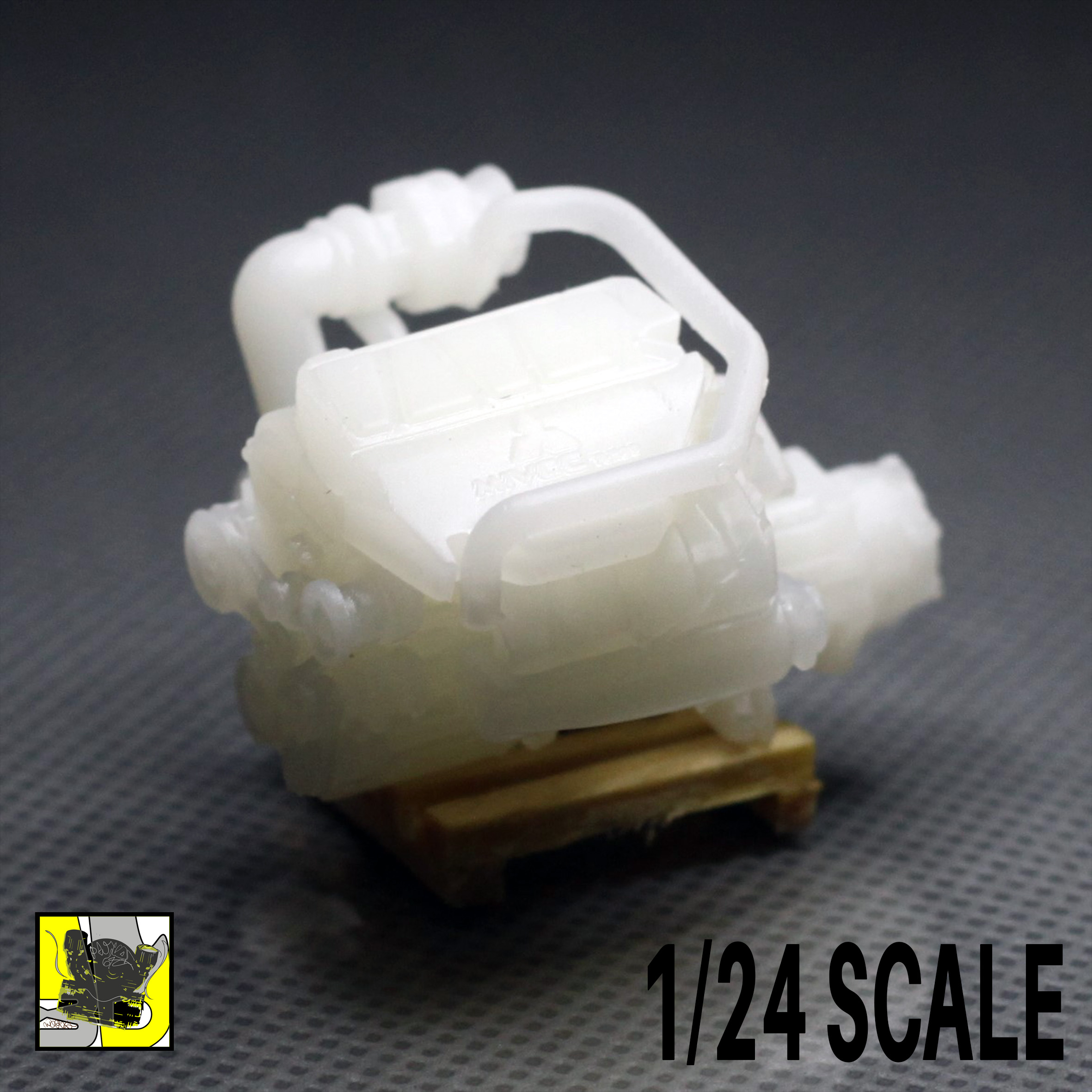 🚗 1/24 比例发动机 4B11 长轴版 Mitsubhisi Lncer Evo X・文件用于 STL ・Cults
