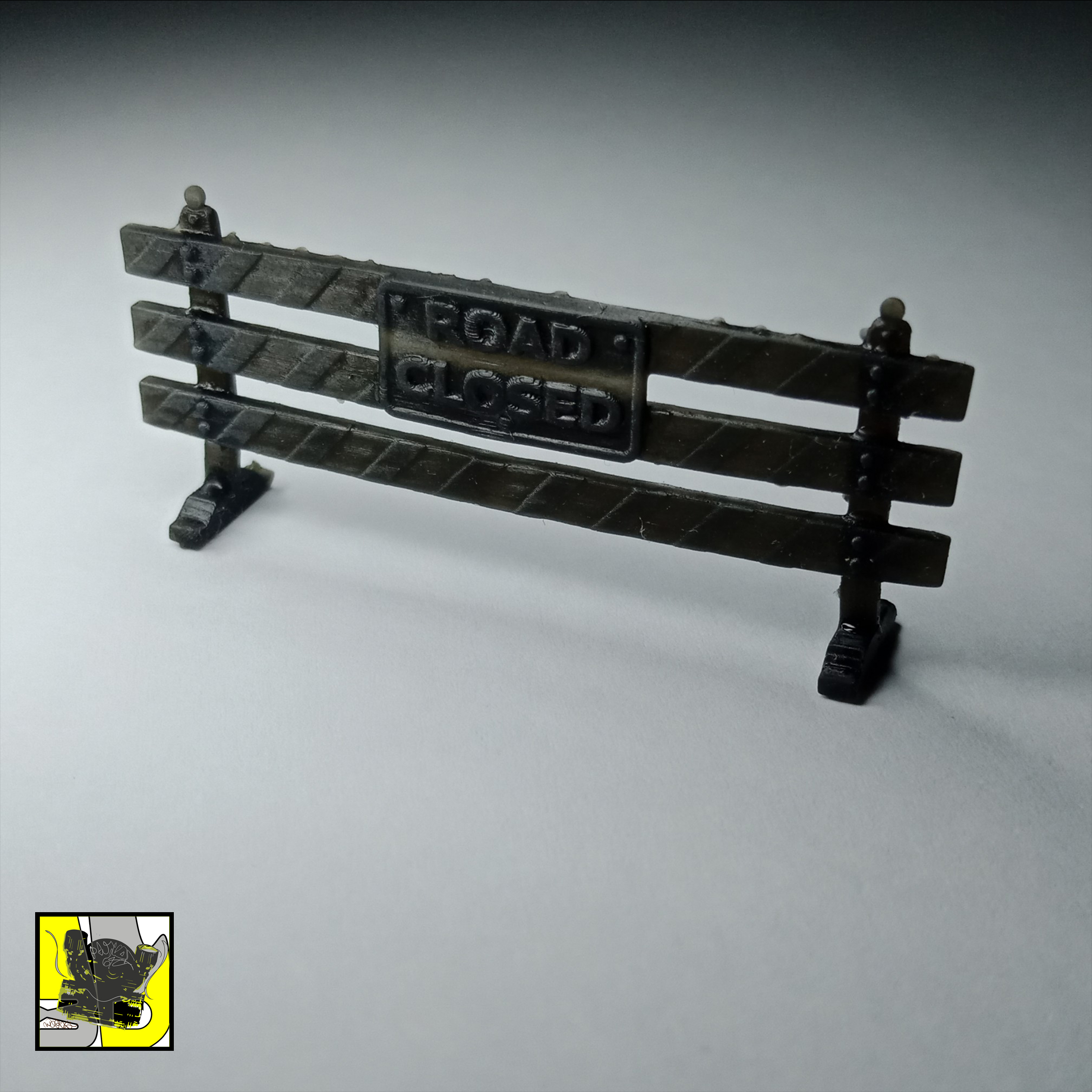 🚦 1/64 Scale Diorama's Road Traffic Control 3 Sign・Free STL File for ・Cults