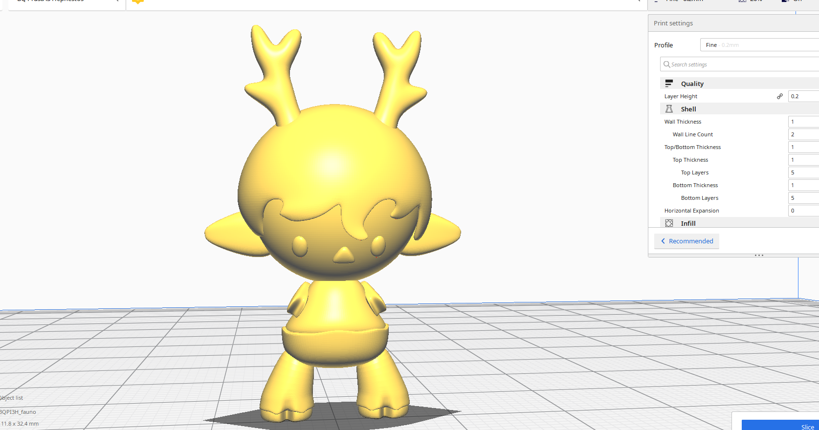 Archivo 3D Cute faun 🤓・Plan de impresión en 3D para descargar・Cults