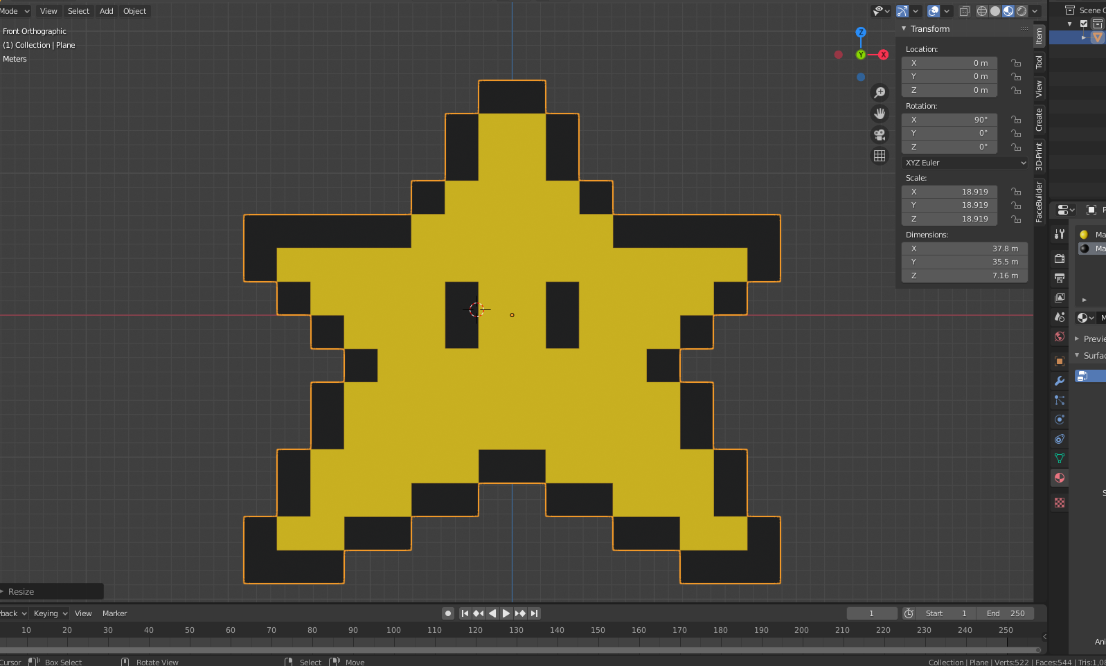 ⭐ Star Mario bros 8 bit・Free 3D File for ・Cults