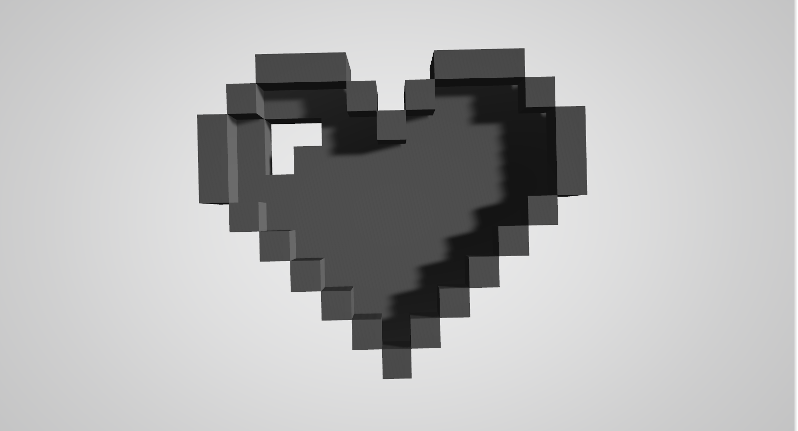 3D file 8 bit heart, valentines day 💜 ・3D printing design to download・Cults