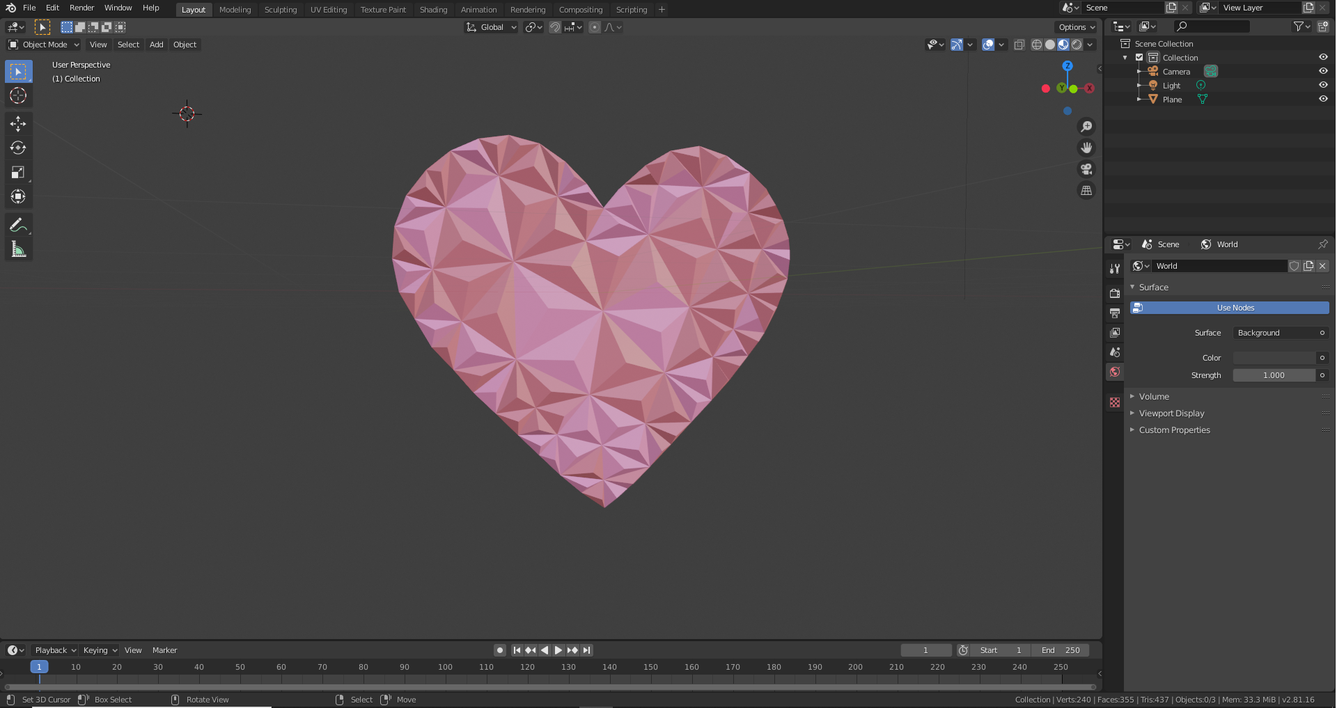 Archivo 3D gratis Polygonal heart 💜 ・Modelo imprimible en 3D para ...