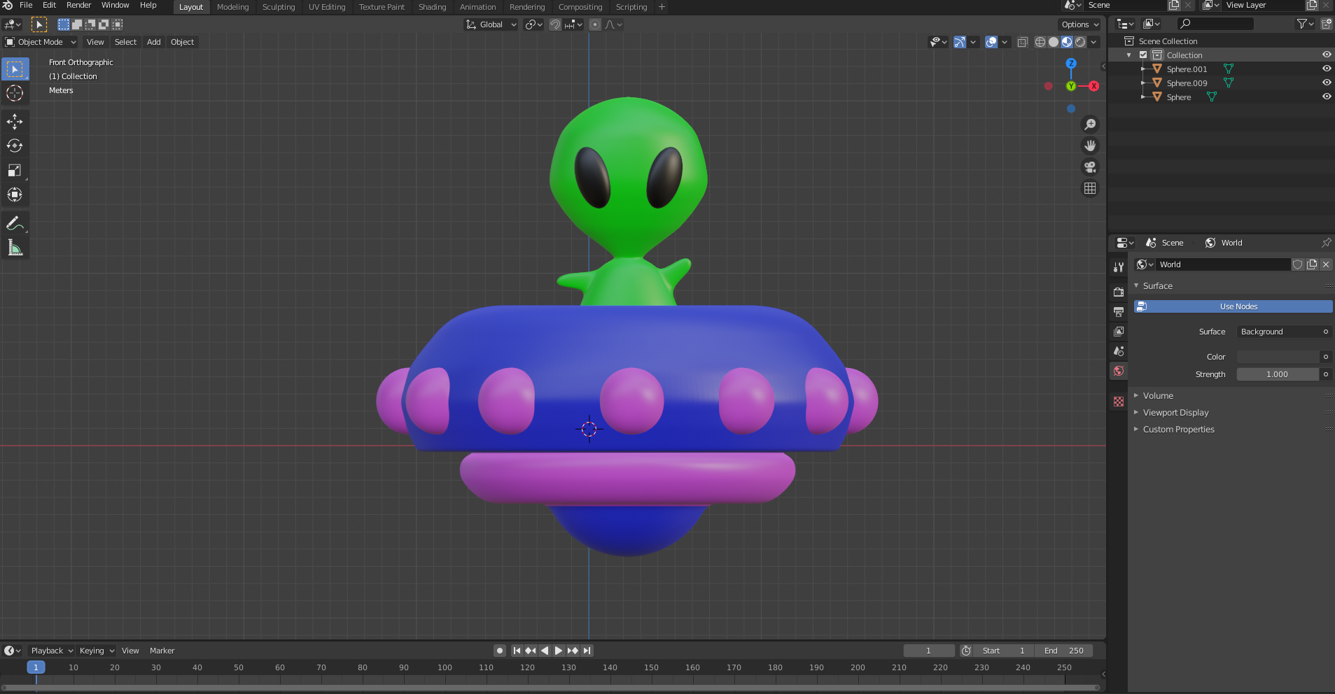 Archivo 3D alien in cute ufo. Blender and STL 👽 ・Modelo para descargar ...