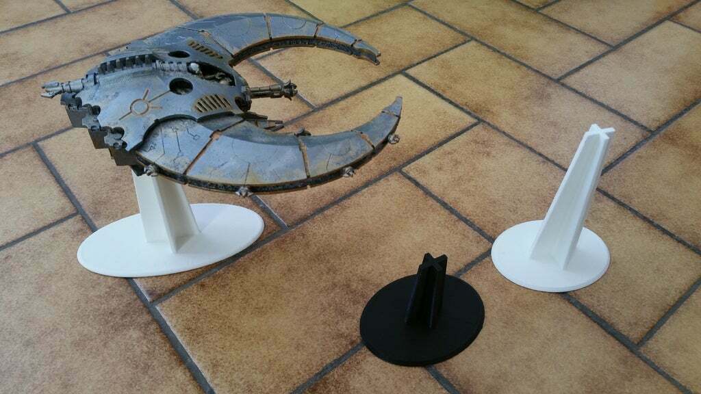 ⚔ Flying base for 40K ( 5-10-15cm)・Free STL File for ・Cults