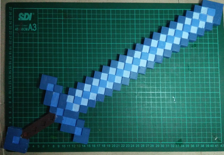 Fichier STL gratuit Épée Minecraft 🧸 ・Plan imprimable en 3D à ...