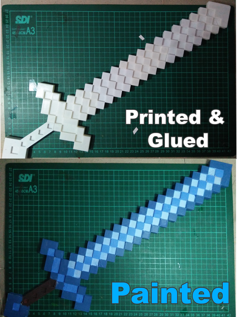Fichier STL gratuit Épée Minecraft 🧸 ・Plan imprimable en 3D à ...