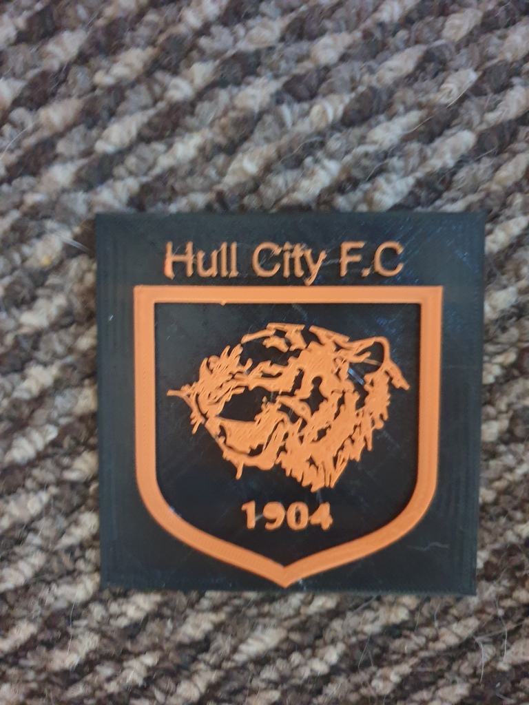 Free 3D file Hull City FC Plaque 🏙️ ・3D printer model to download・Cults