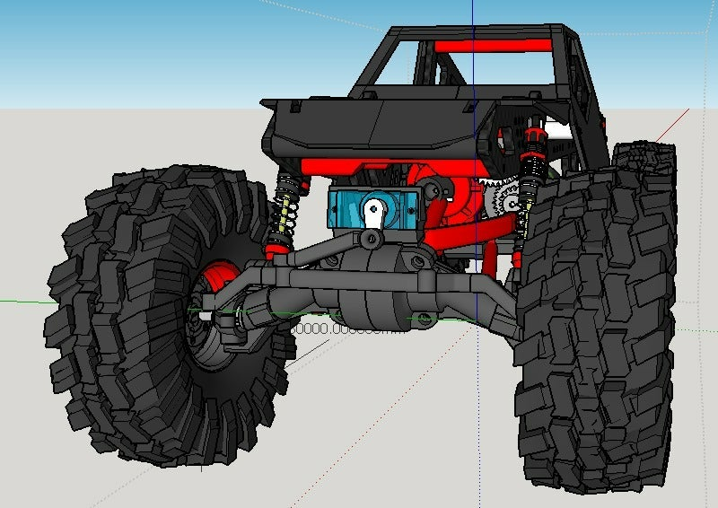 Free STL file rock crawler from wltoys A959 part 🪨 ・3D print model to ...