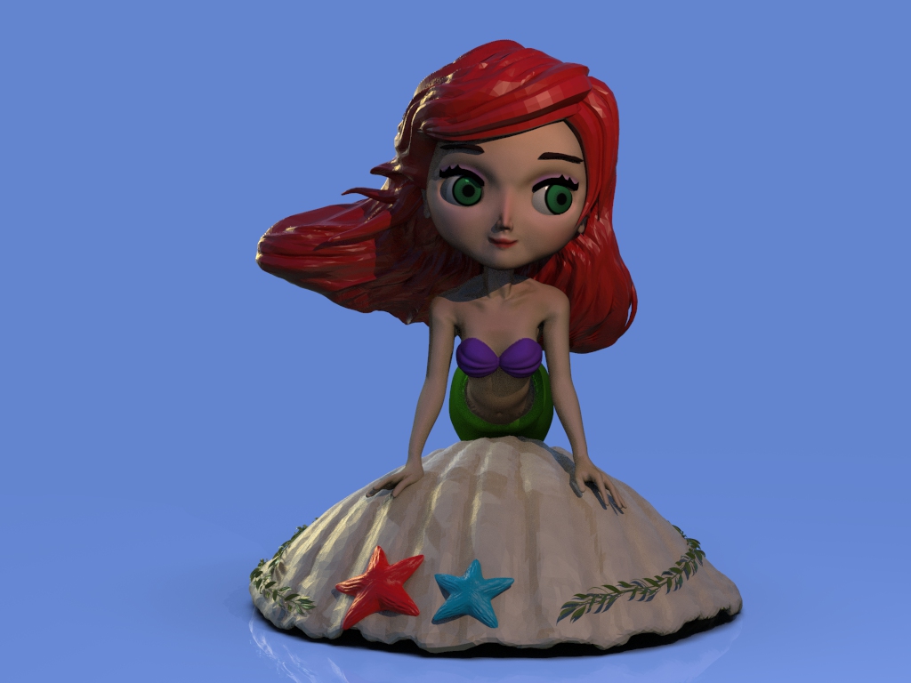 STL file Ariel 🧜‍♀️ ・3D printing model to download・Cults