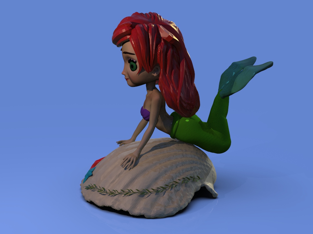 STL file Ariel 🧜‍♀️ ・3D printing model to download・Cults