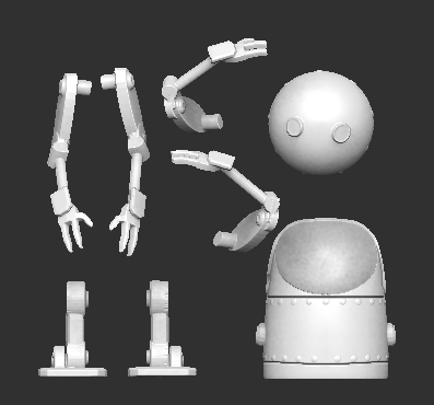 🤖 2B Nier Robots・ STL File for 3D printing・Cults