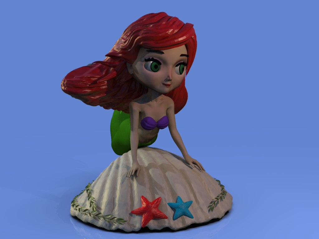 STL file Ariel 🧜‍♀️ ・3D printing model to download・Cults