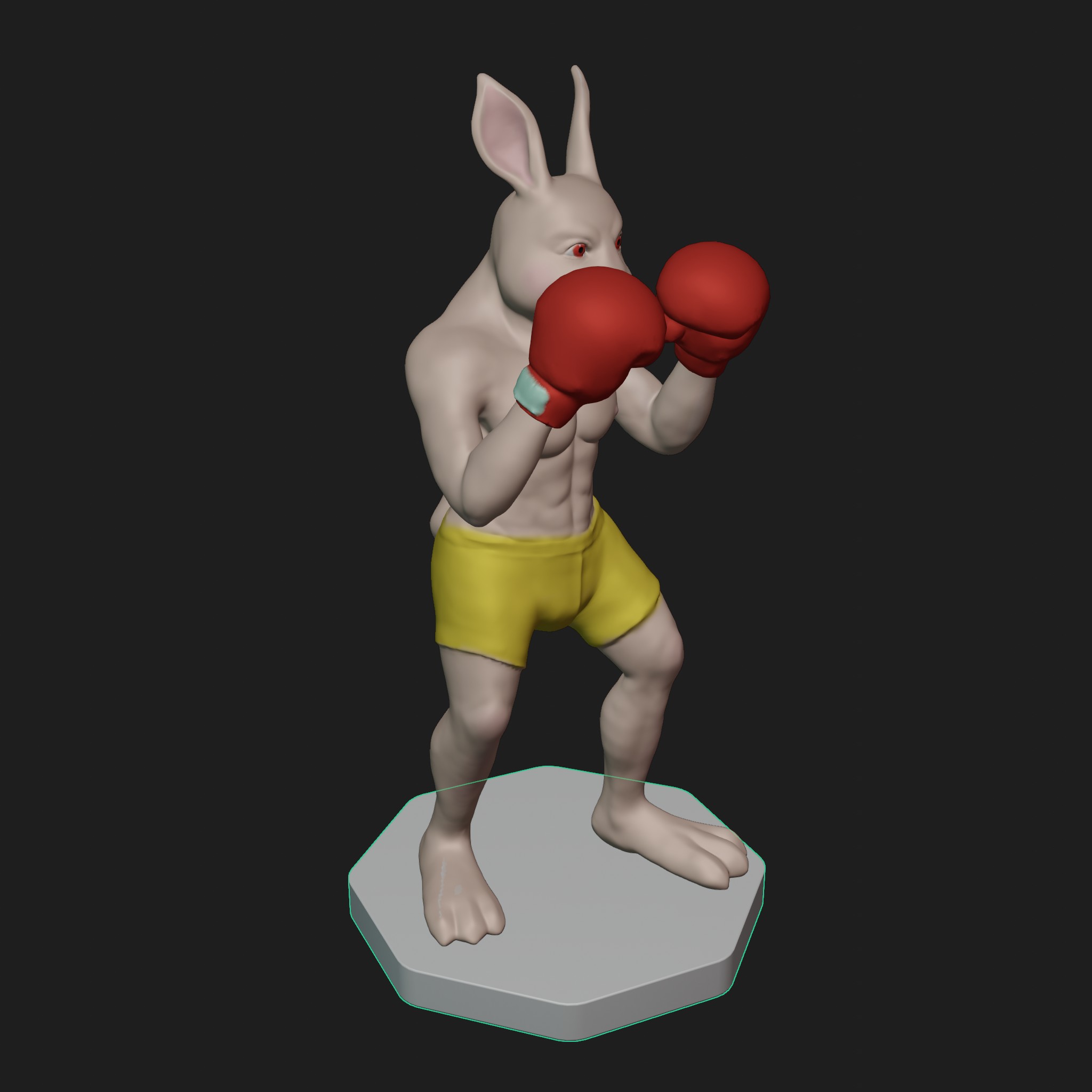STL file Bunny Fighter 🐇 (OBJ)・3D printing idea to download・Cults