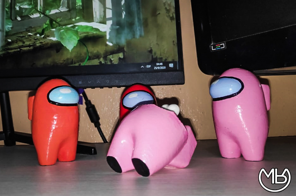 STL file Among Us Key Keychain + Dummy 🔑 ・3D printable model to ...