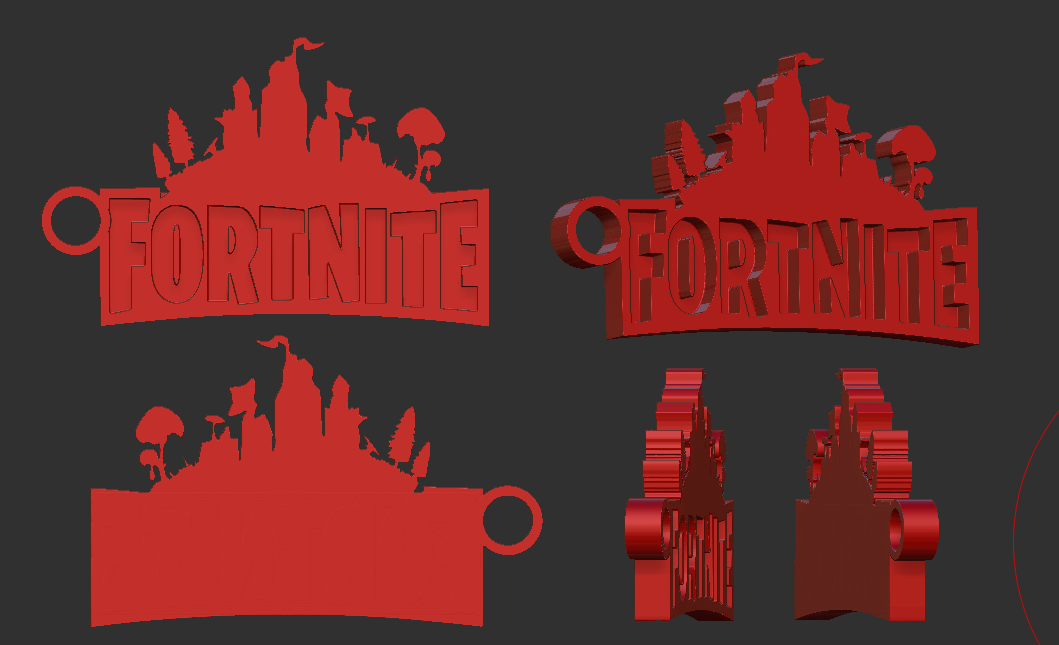 Free STL file Fortnite Keychain Llavero 🗝️ ・3D printing template to ...