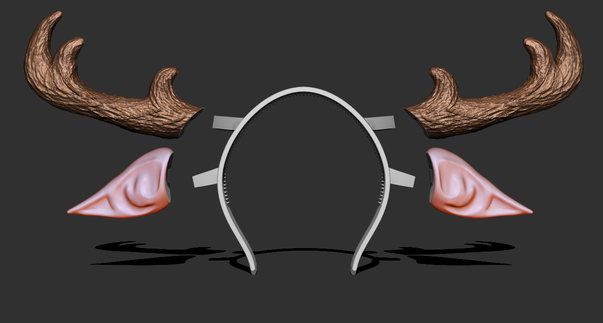 🦷 Headband headband Sweet Tooth Gus Male and Female・ STL File for ・Cults