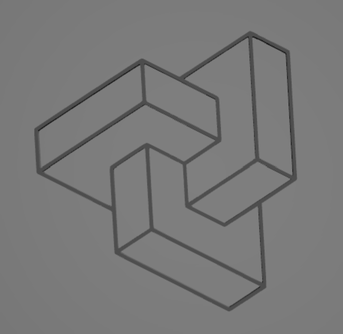 STL-Datei Coole 2D-geometrische Illusion kostenlos 🆒 ・3D-Drucker-Modell ...
