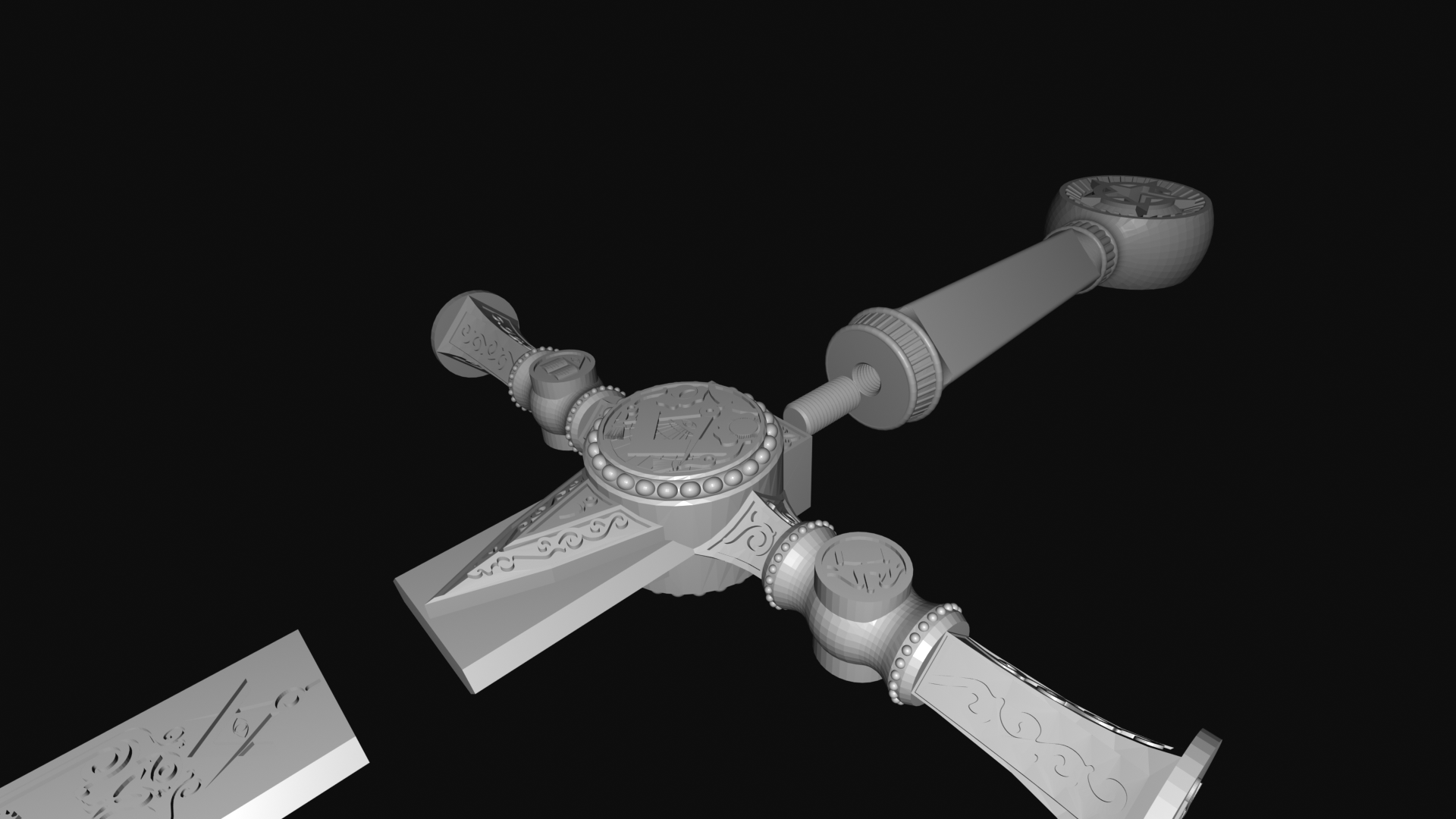🗡️ Masonic Ceremony Sword-Ready 3D Print・ 3D File for ・Cults