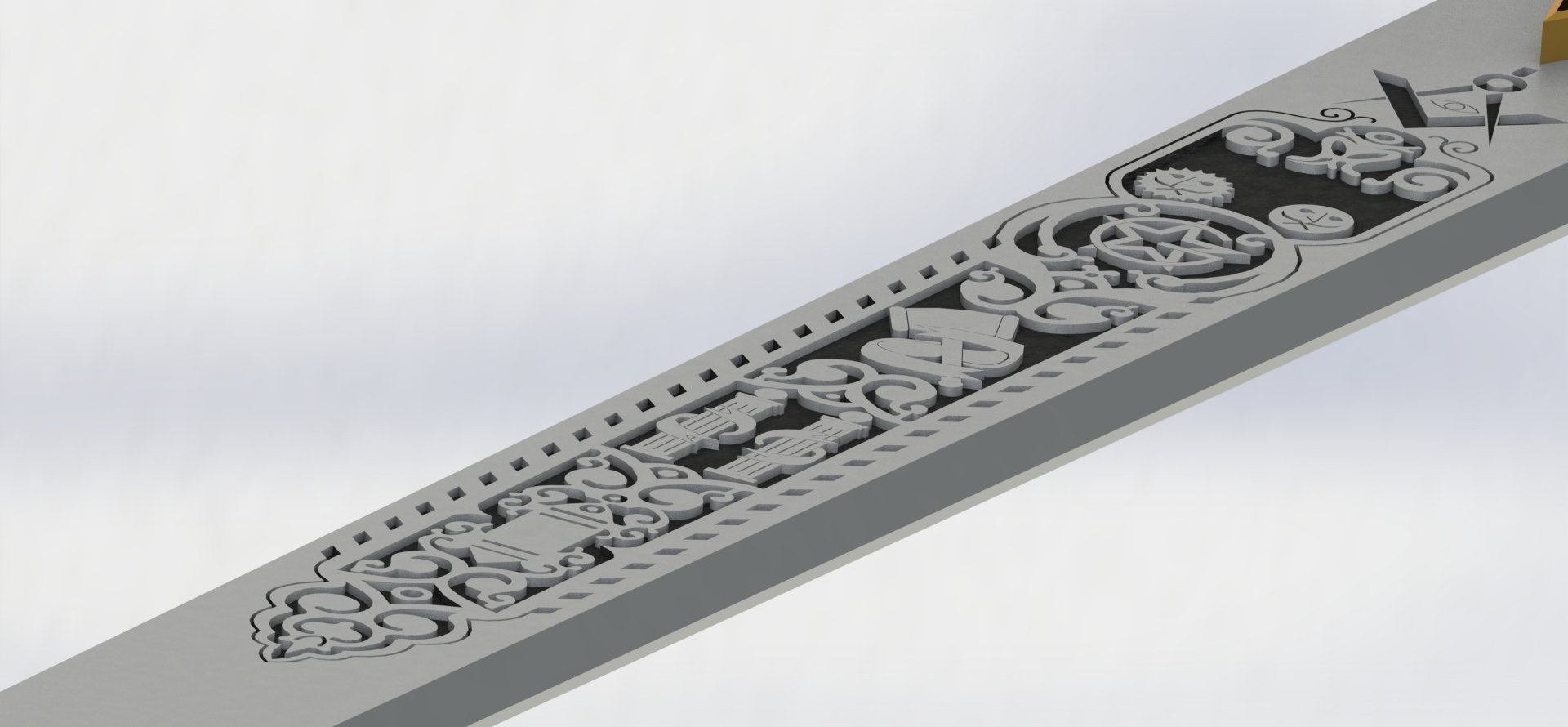 🗡️ Masonic Ceremony Sword-Ready 3D Print・ 3D File for ・Cults