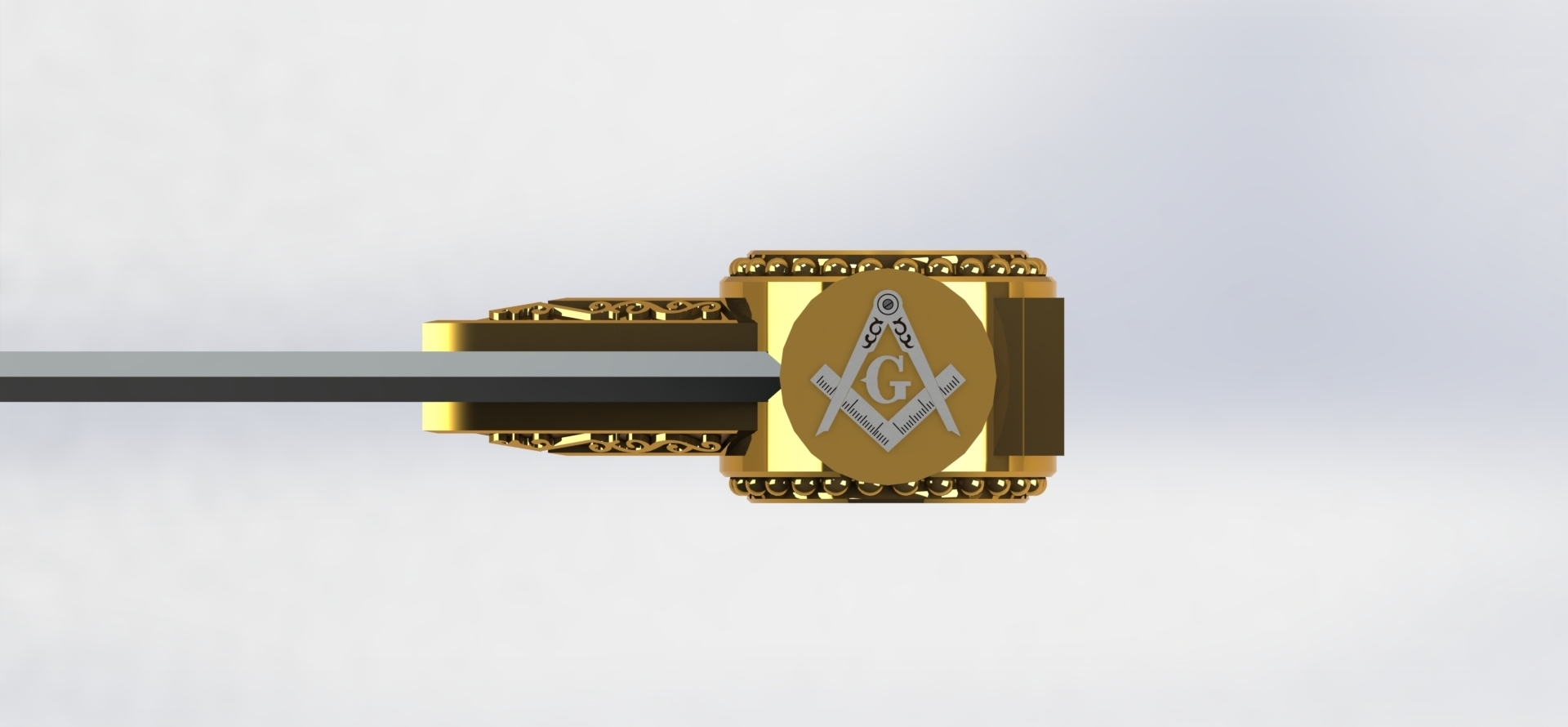 🗡️ Masonic Ceremony Sword-Ready 3D Print・ 3D File for ・Cults