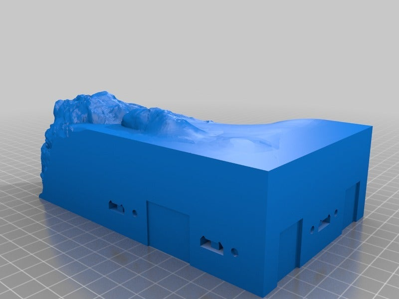 ⚔ Modular gaming hills - linear transition REMIX・Free STL File for ・Cults