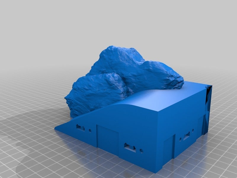 ⚔ Modular gaming hills - linear transition REMIX・Free STL File for ・Cults