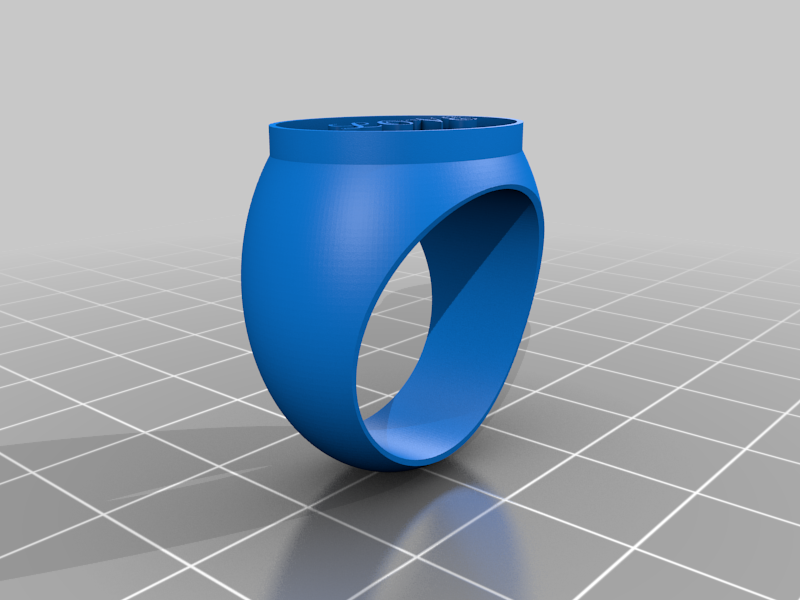 Free 3D file Customizable signet ring 💍 ・Object to download and to 3D ...