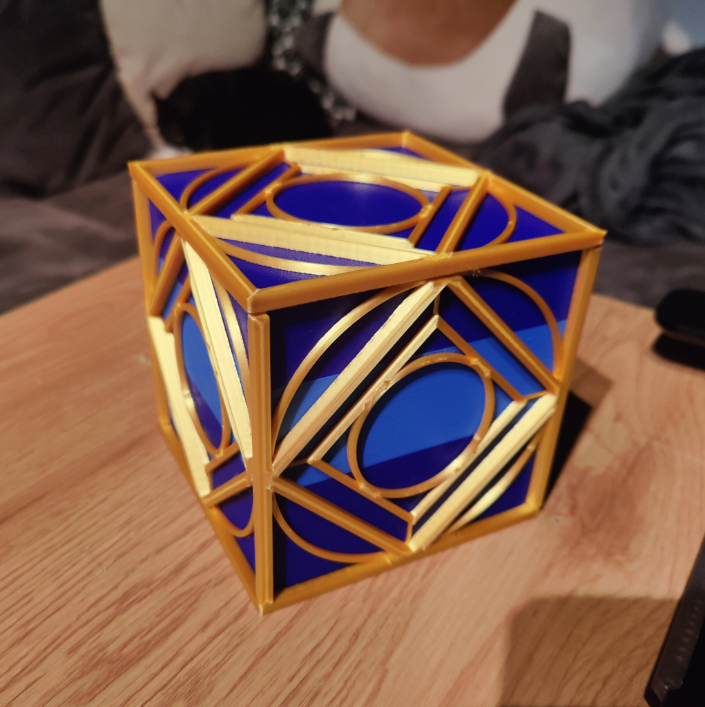 📦 Jedi holocron box multi material・Free 3D File for ・Cults